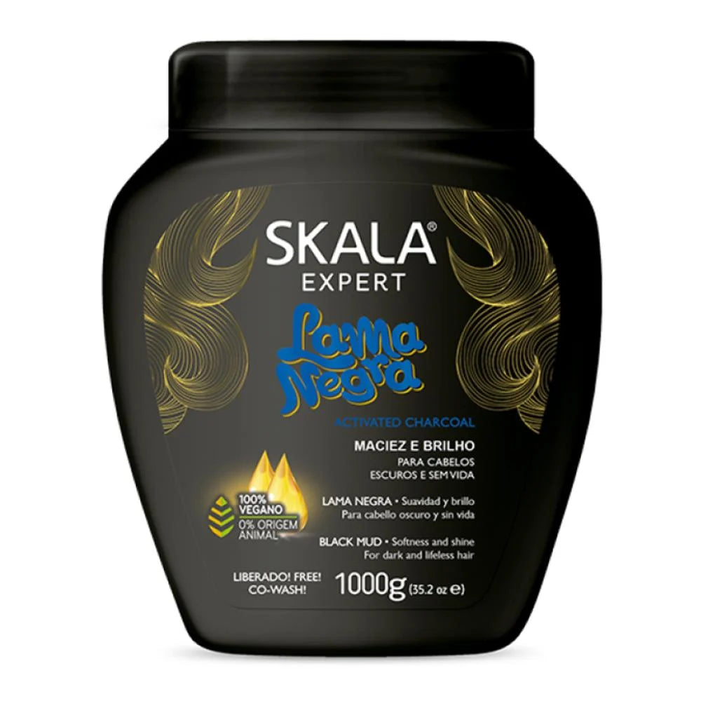 Scala Lama Negra Clay and Charcoal Hair Nourishing and Shine Cream ...